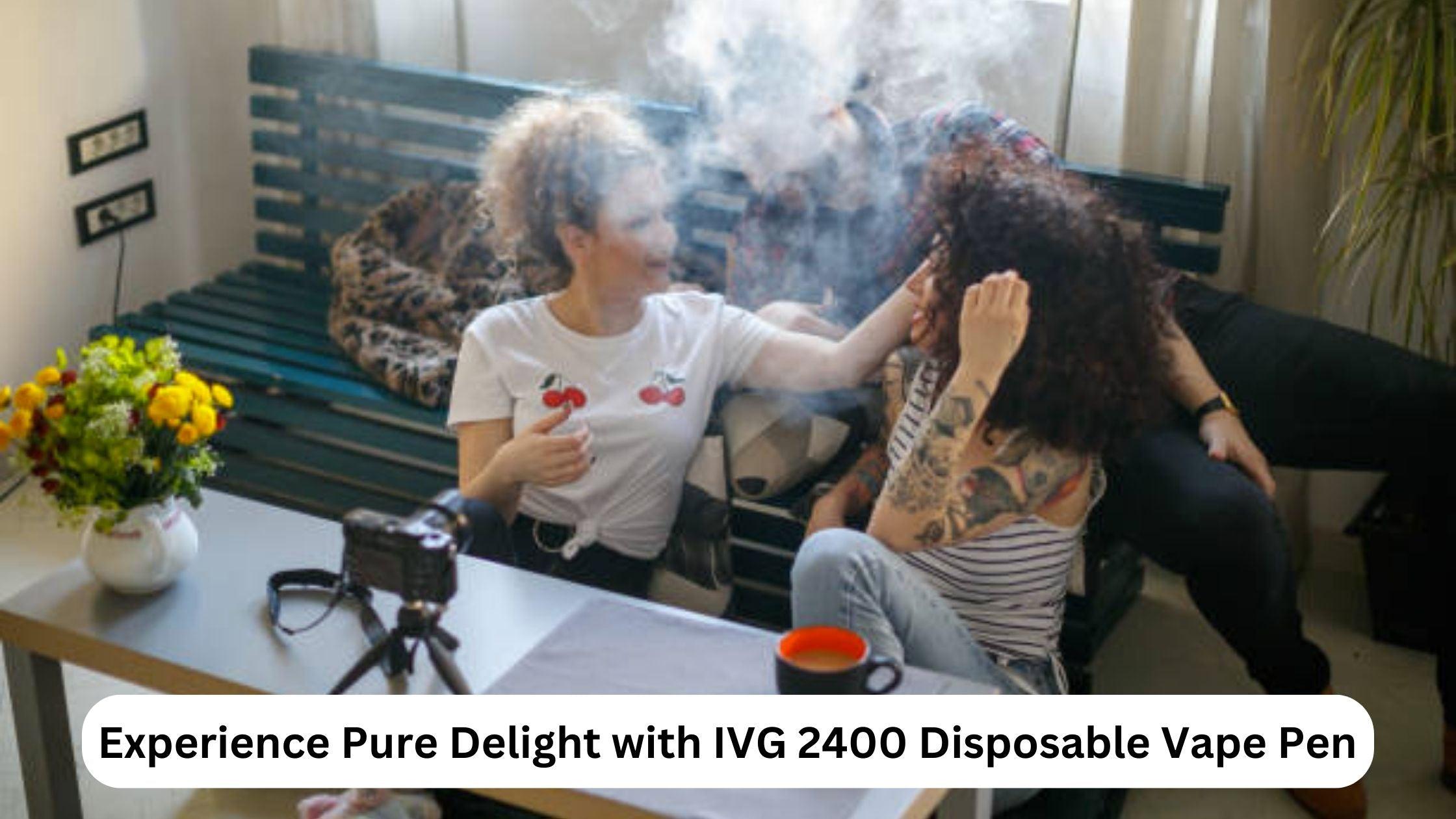 Experience Pure Delight with IVG 2400 Disposable Vape Pen - Vape Conne