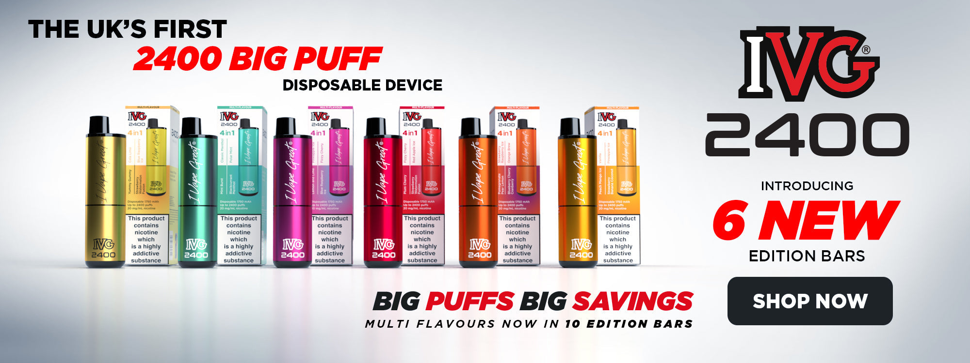 IVG 2400 Disposable Vape Reviews | £9.99 or ANY 3 FOR £25.99