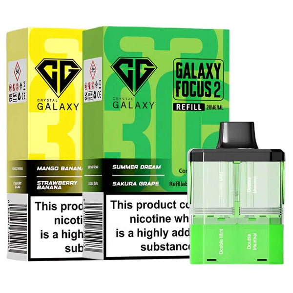 Crystal Galaxy Focus 2 Refill Pods - £6.99 Any 3 for £17.99