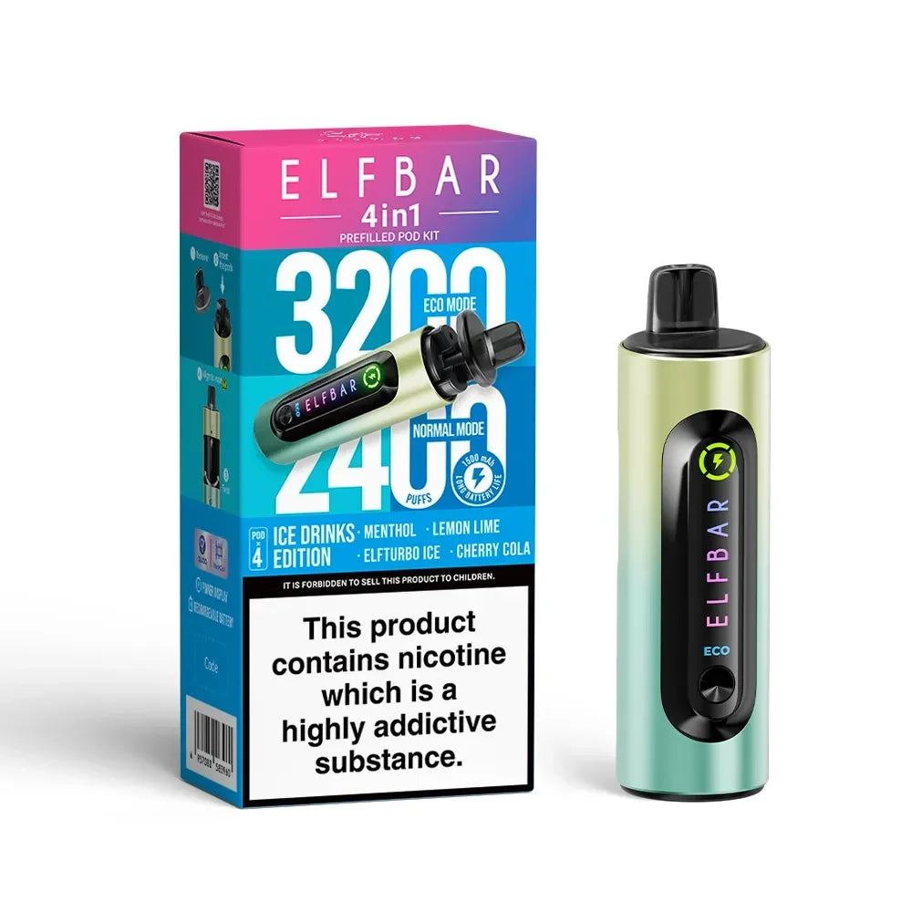 Elf Bar 4 in 1 Ice Drinks Edition - £2.99 Any 5 for £13.50 – Vape ...