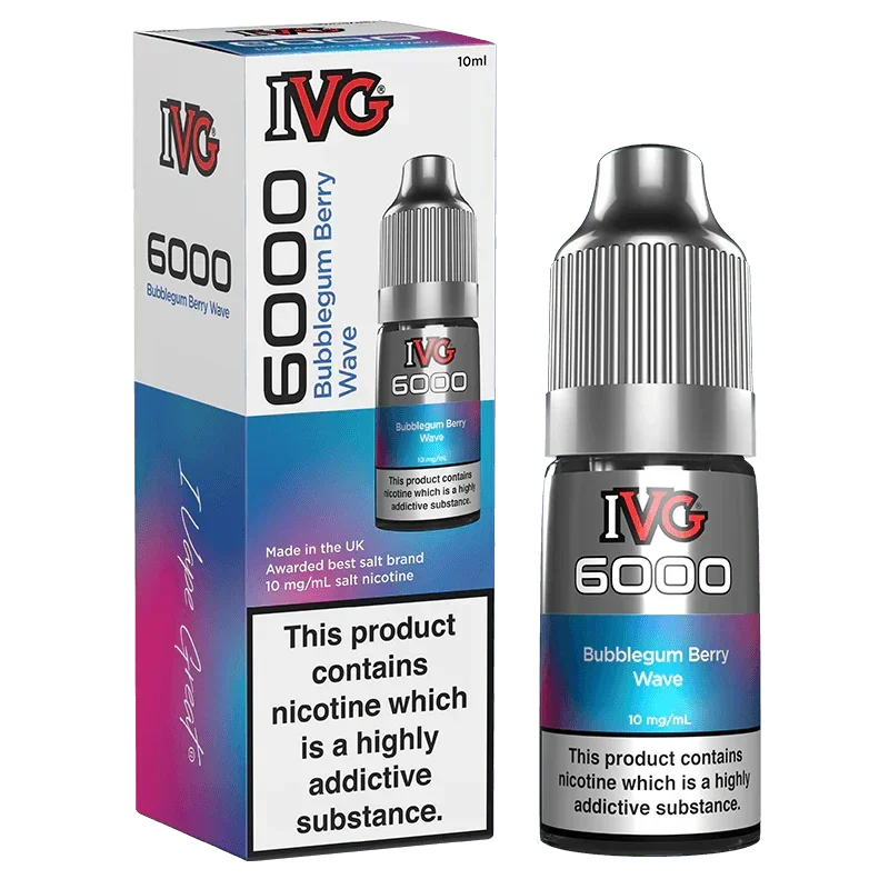 IVG 6000 Bubblegum Berry Wave | 4 For £10 | 10 for £25