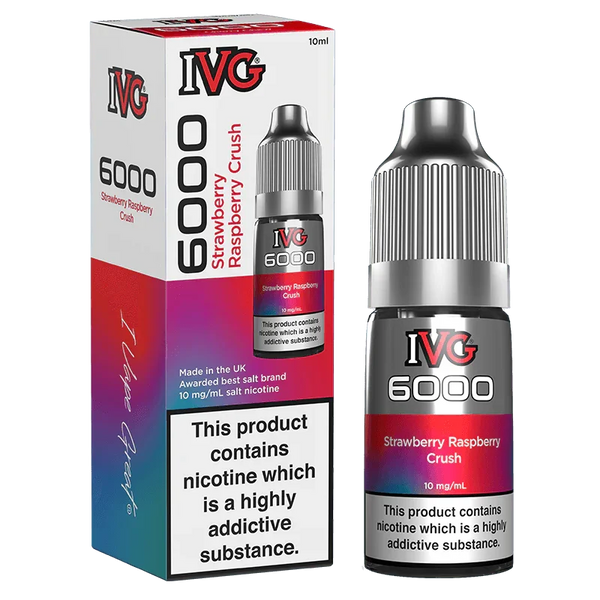 IVG 6000 Bubblegum Berry Wave Salt Nic | 4 For £10 | 10 for £25