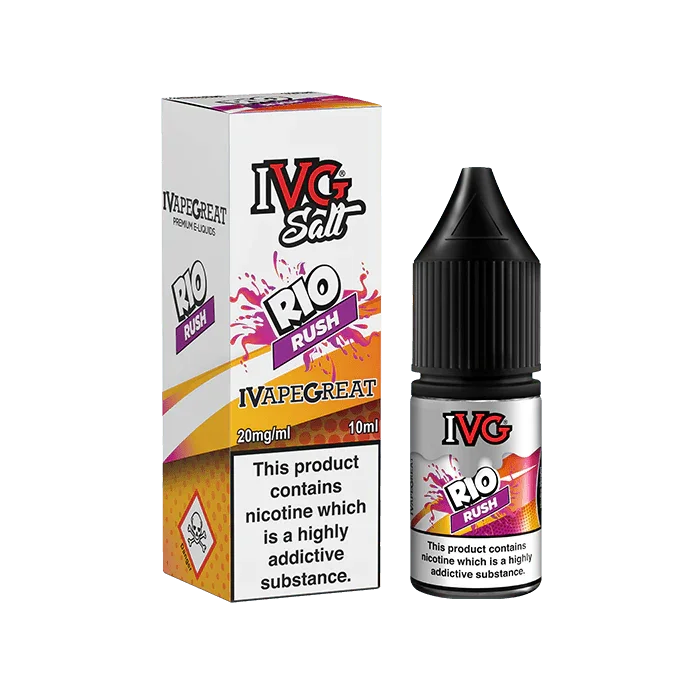 IVG Rio Rush 20MG Salt Nicotine £2.99 Any 5 for £9.99