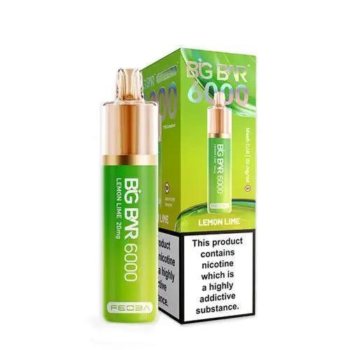 Feoba Big Bar 6000 Lemon Lime - £8.99 Any 3 for £24.99 - Vape Connect ...
