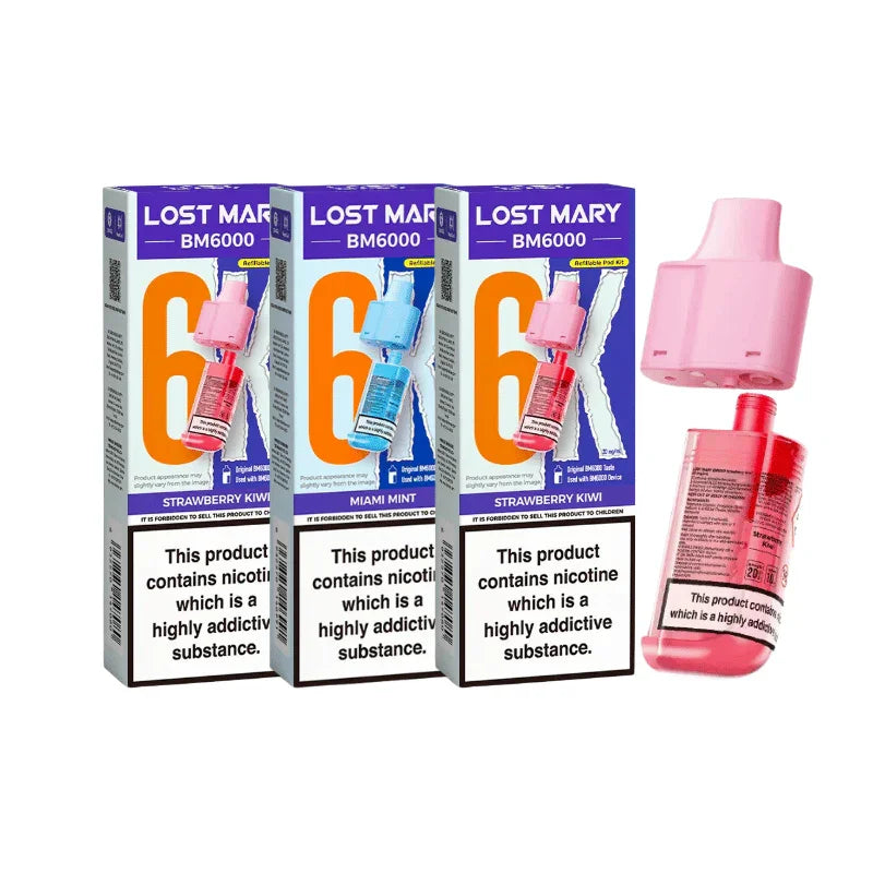 Lost Mary BM6000 Refill Pods - £5.99 Any 5 For £27.99